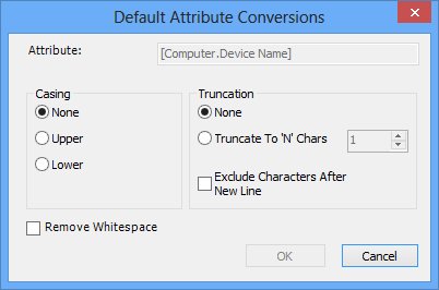 Converting attribute values